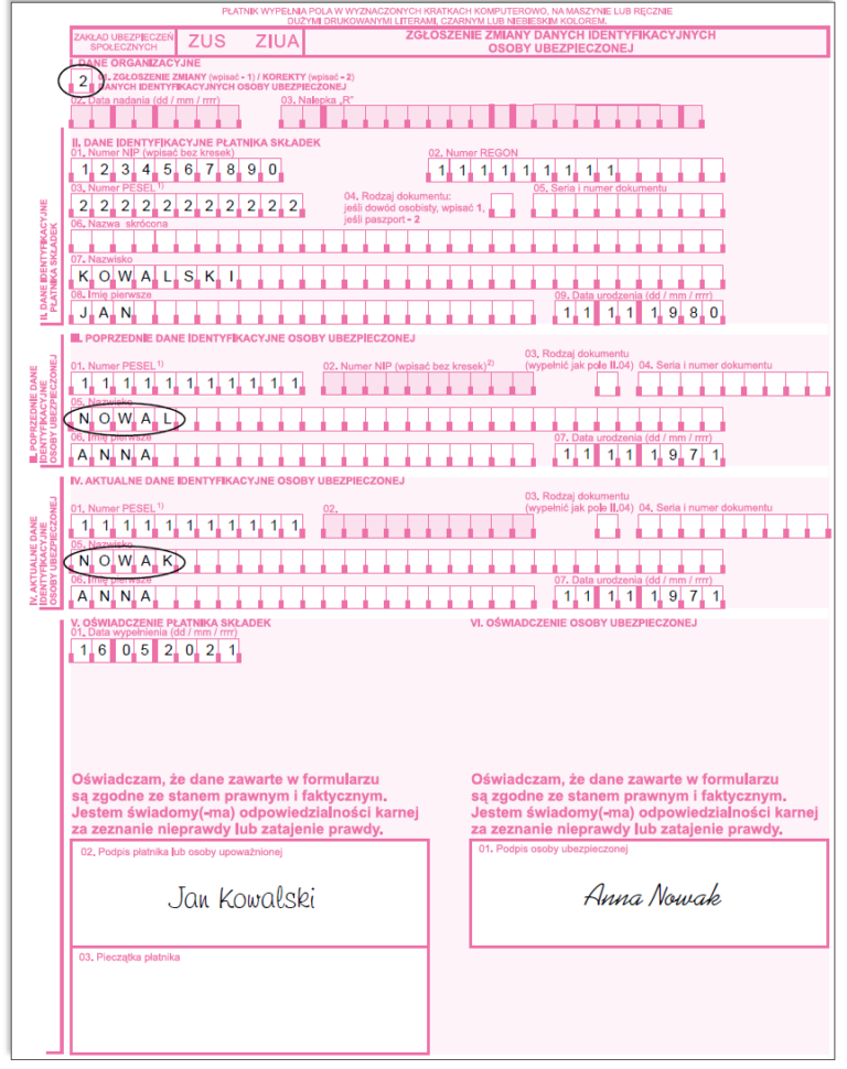 Jak wypełniać i korygować ZUS ZUA (po zmianach przepisów ...