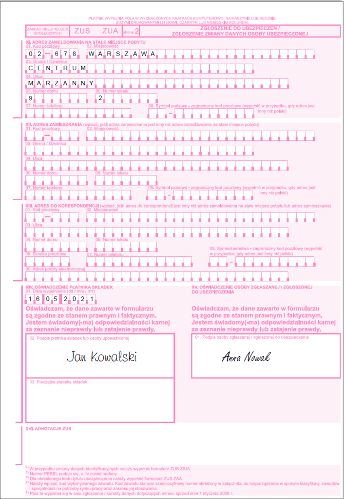 Jak wypełniać i korygować ZUS ZUA (po zmianach przepisów ...